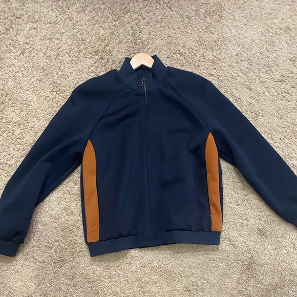 Topman | Jackets & Coats | Topman Jacket Navy With Copper Pocket ...